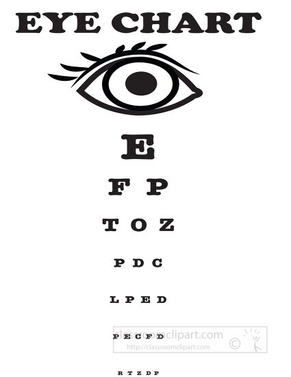 eye chart ga - Classroom Clip Art