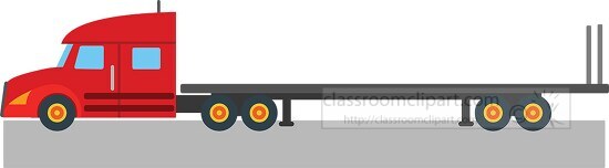 Free flat bed truck transportation clipart - Classroom Clipart