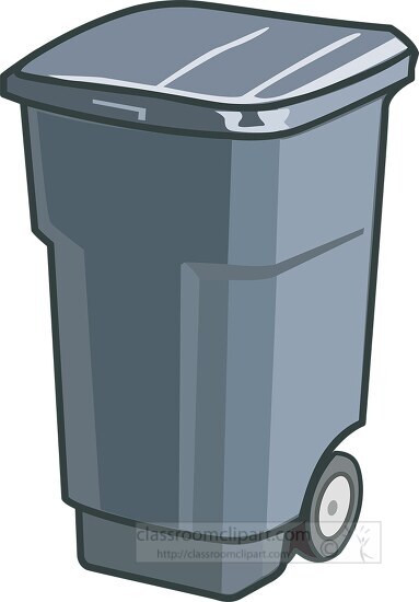 garbage can 159 - Classroom Clip Art