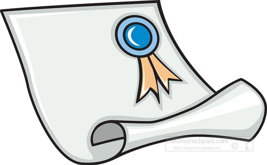 Special Occasions Clipart-graduation diploma certificate awarded to ...