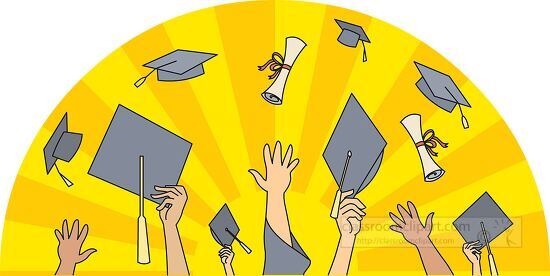 graduation_elebration.eps - Classroom Clip Art