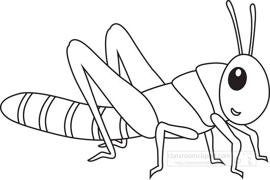 Grasshopper Insects Animal Clipart copy - Classroom Clip Art