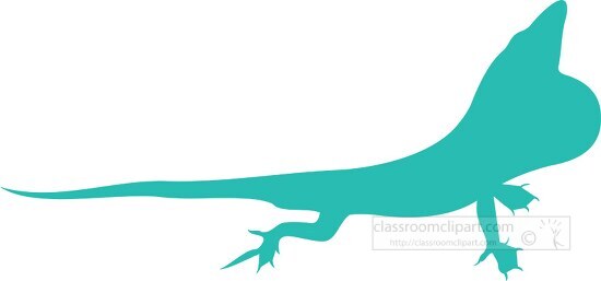 green anole lizard silhoutte clipart - Classroom Clip Art