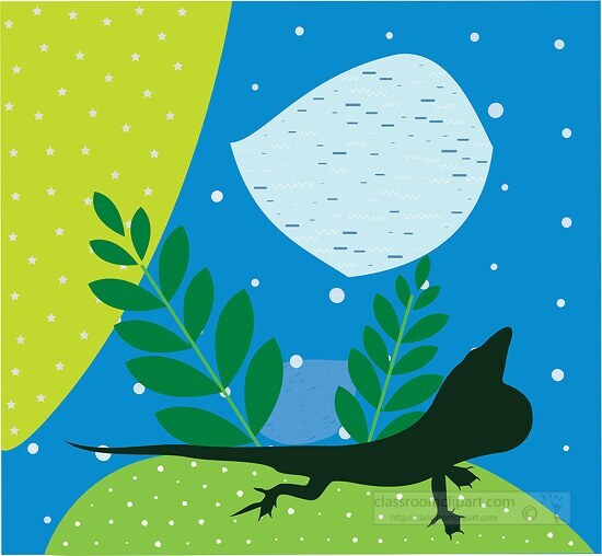 green lizard anole with pattern artistic background clipart - Classroom ...