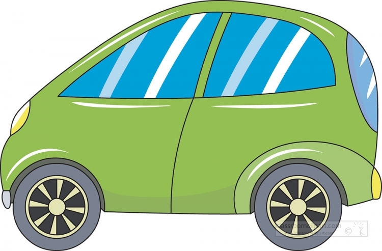 green small alternative vehicle - Classroom Clip Art