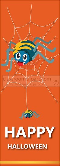 happy halloween spider classroomclipart - Classroom Clip Art