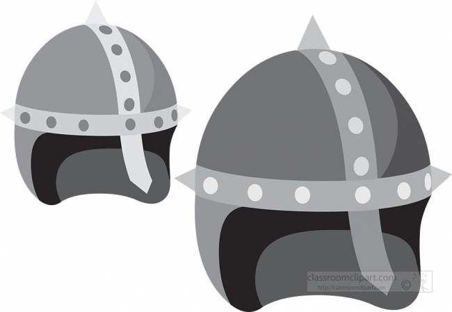helmets of soldier medieval clipart - Classroom Clip Art