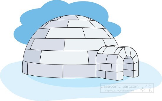 igloo_812.eps - Classroom Clip Art