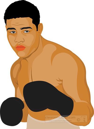 Boxing Clipart-boxer with gloves up