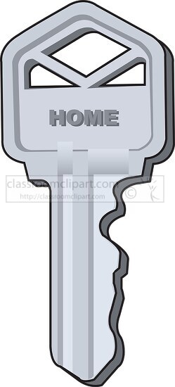key to home front door clipart - Classroom Clip Art