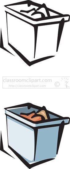 laundry basket 100 - Classroom Clip Art