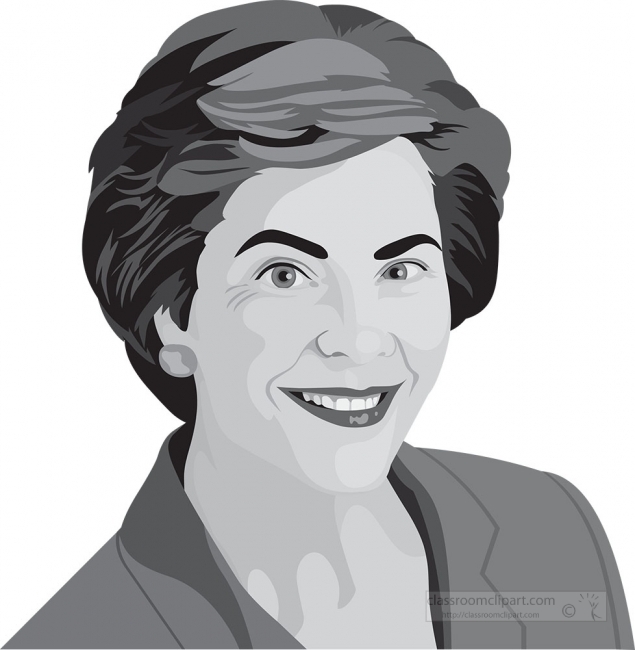 People Gray White Color Clipart - laura lane w bush the first lady of ...