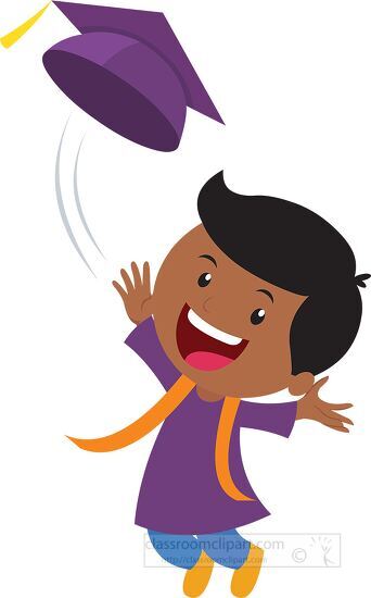 male student throwing cap up in the air to celebrate graduation ...