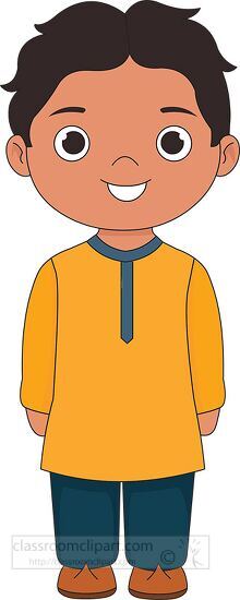 man in pakistan costume pakistan asia clipart illustration 6818A ...