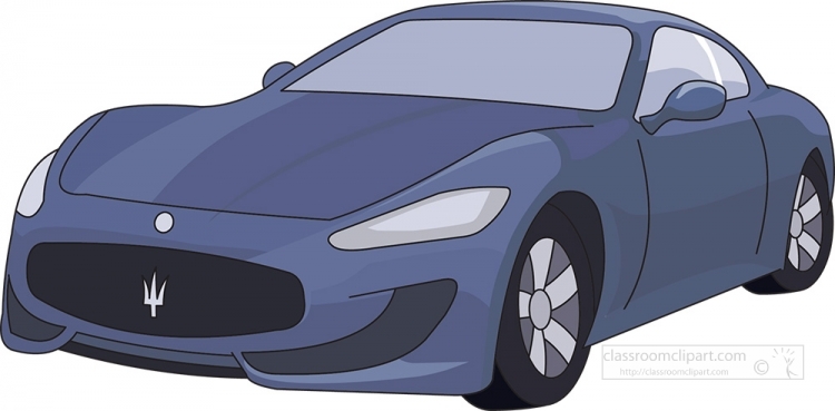 maserati sports car clipart - Classroom Clip Art