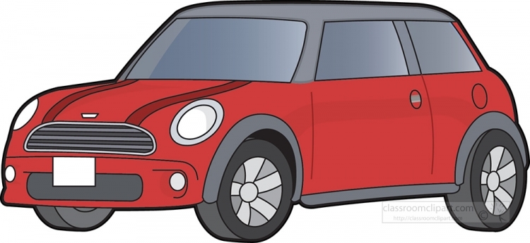 mini cooper coupe car clipart - Classroom Clip Art
