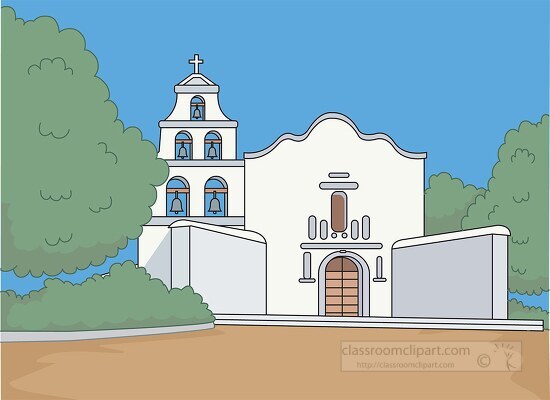 California State Clipart-mission san diego de alcala founded in 1769 ...