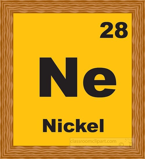 nickel periodic chart clipart - Classroom Clipart