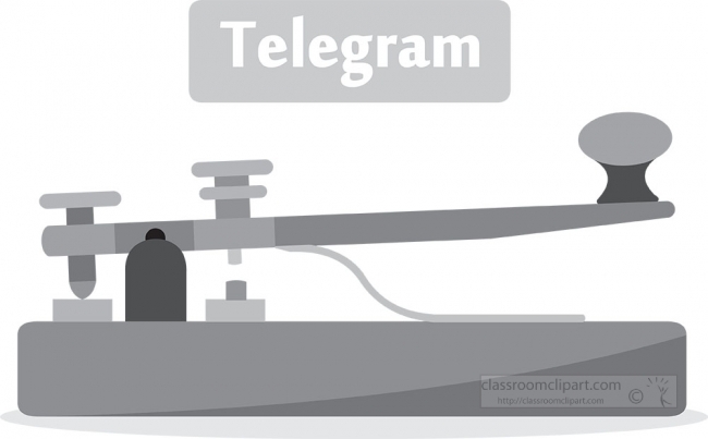 old vintage telegram obsolete communications device educational ...