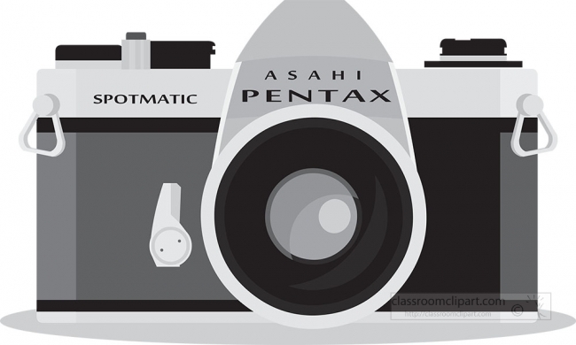 pentax analog camera camera gray color clipart - Classroom Clip Art