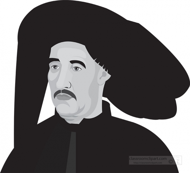 pince henry the navigator explorer gray color clipart - Classroom Clip Art