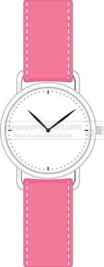 pink watch for girls clipart - Classroom Clip Art