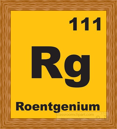 roentgenium periodic chart clipart - Classroom Clip Art