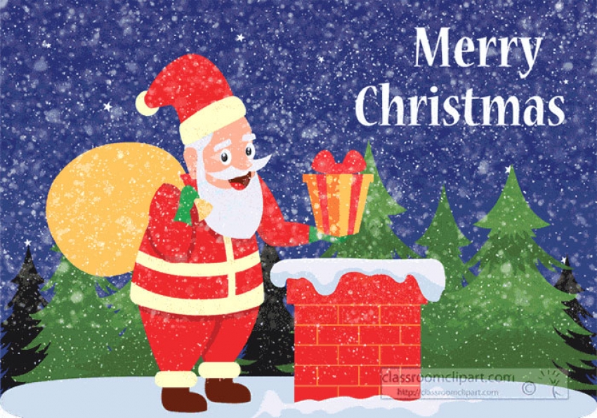 Christmas Animated Clipart - bouncy christmas tree with falling snow ...