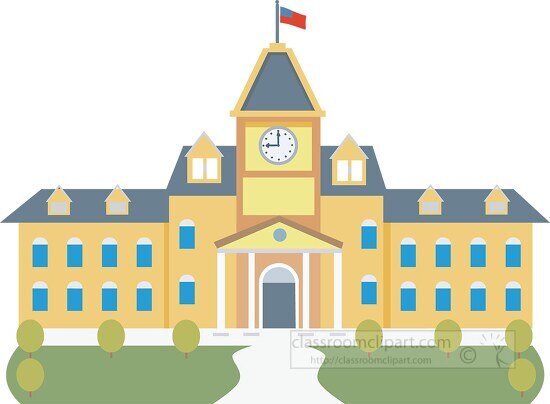 school building - Classroom Clip Art