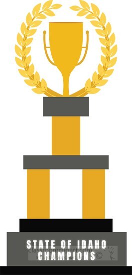 idaho state flat design waving flag - Classroom Clip Art