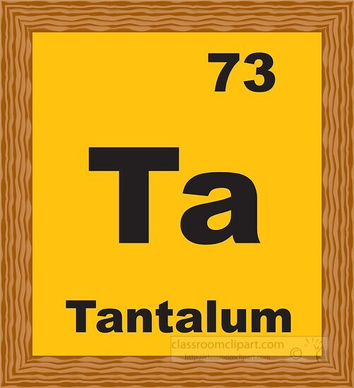tantalum periodic chart clipart - Classroom Clip Art