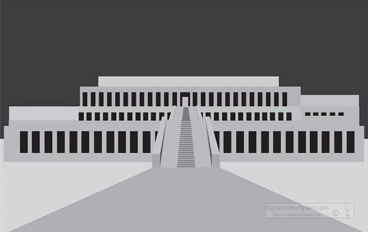 History Gray Clipart-temple of philae ancient egypt 2 gray color clipart