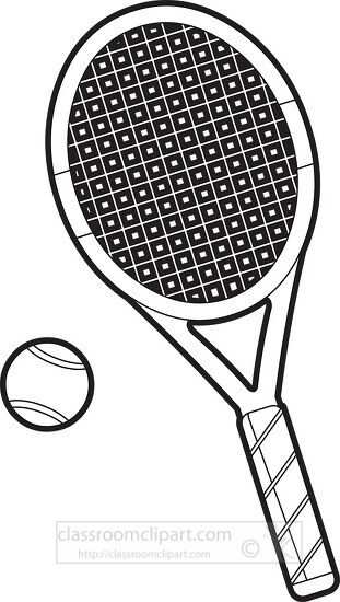 Sports Outline Clipart-tennis court with net outline clipart