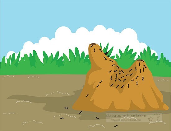 termite hill in africa clipart - Classroom Clip Art