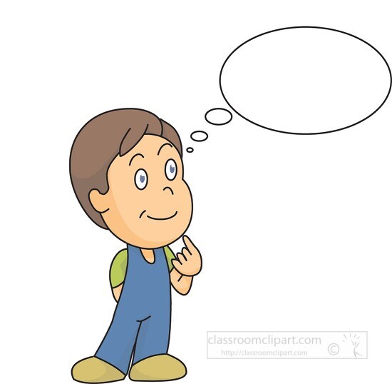 thinking thru problem - Classroom Clip Art