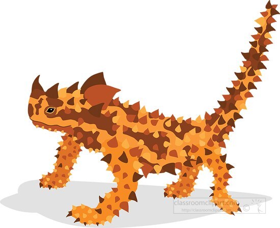 Thorny Devil lizard australia Clipart - Classroom Clip Art