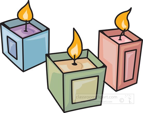 three candles 109 - Classroom Clip Art