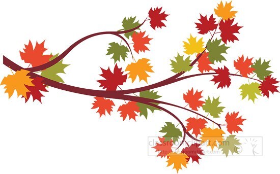 Seasonal Clipart - different types of leaves fall foliage clipart