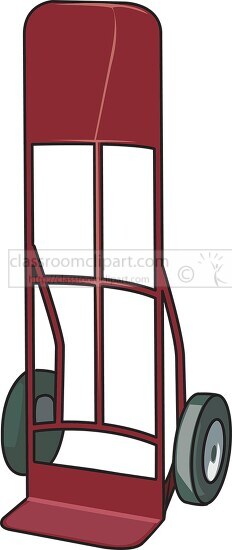 utility cart four wheels clipart - Classroom Clip Art