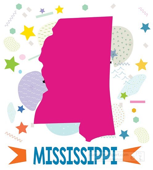 mississippi map clipart