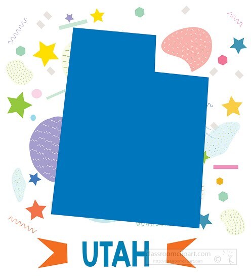 State of Utah flag - Classroom Clip Art