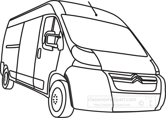 van vehicle black outline clipart 57 - Classroom Clip Art