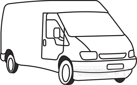 van vehicle black outline clipart 59 - Classroom Clip Art