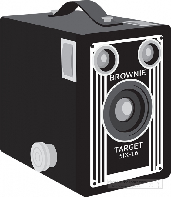 polaroid camera analog camera gray color clipart - Classroom Clip Art